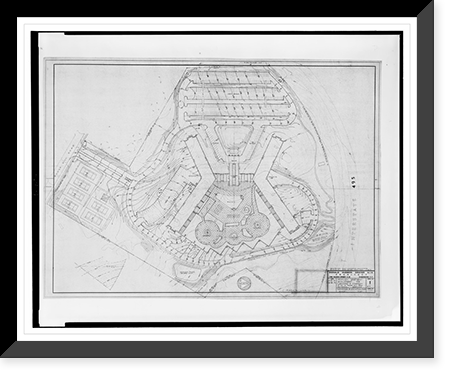 Historic Framed Print, [Apartment house (The Promenade") for Landow ...
