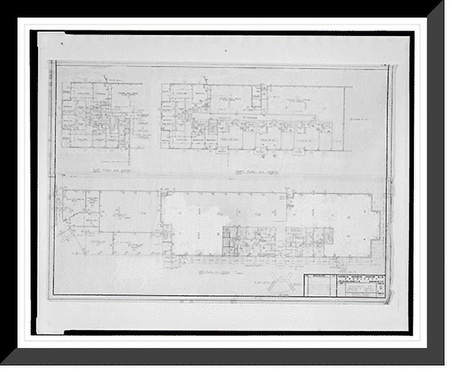 Historic Framed Print, [Apartment house (The Promenade") for Landow ...