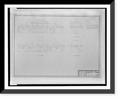 Historic Framed Print, [Apartment house (The Promenade") for Landow ...