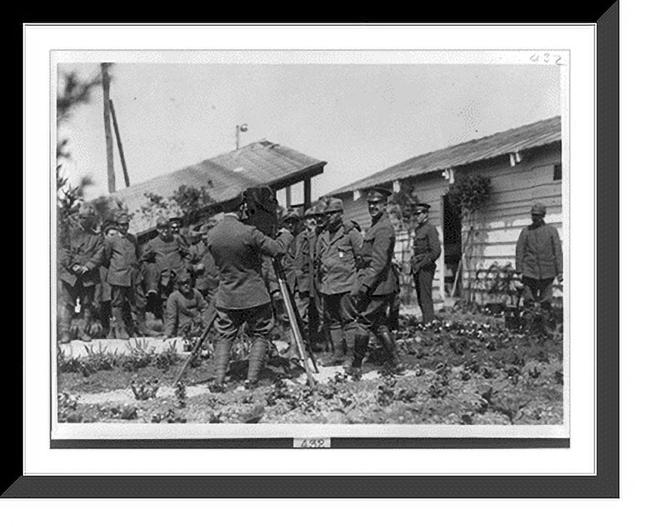 Historic Framed Print, [Arditi" Italian soldiers posed in front of ...