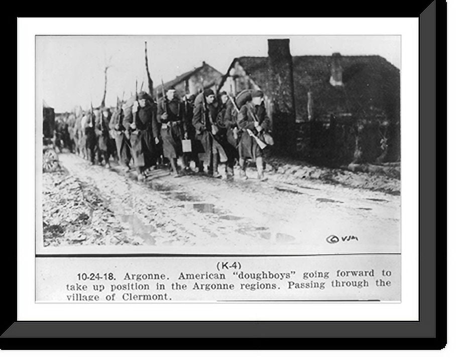 Historic Framed Print, Argonne [France]. American doughboys" going ...