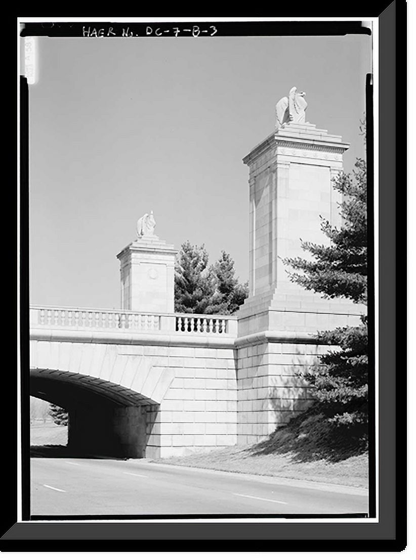 Historic Framed Print, Arlington Memorial Bridge, Boundary Channel ...