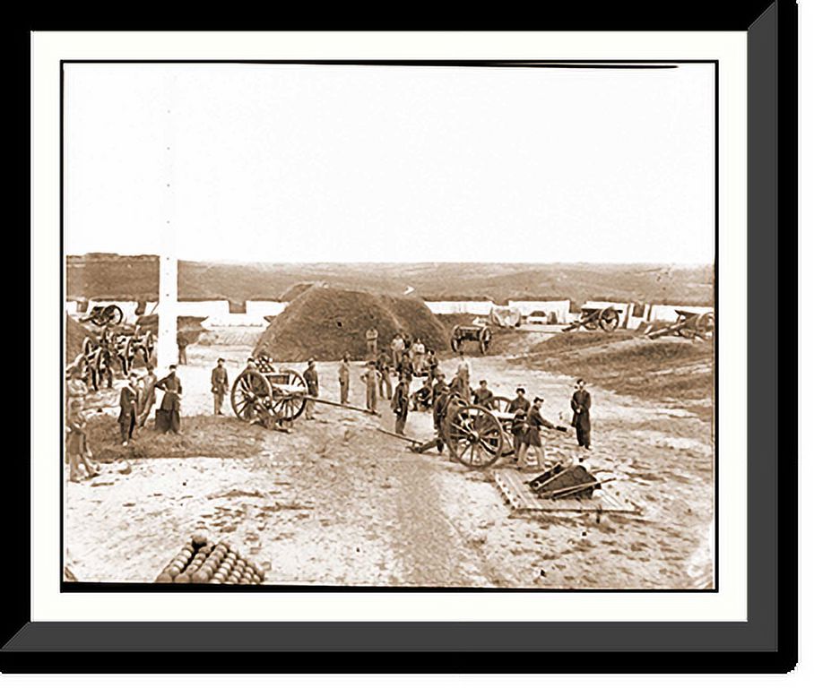 Historic Framed Print, Arlington Va. Interior view of Fort C. F. Smith ...