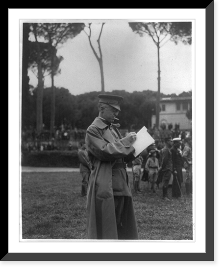 Historic Framed Print, [Army and Navy baseball game, Rome Italy: Maj ...