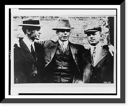 Historic Framed Print, Army fliers at Wright school, Dayton, Ohio. Left ...