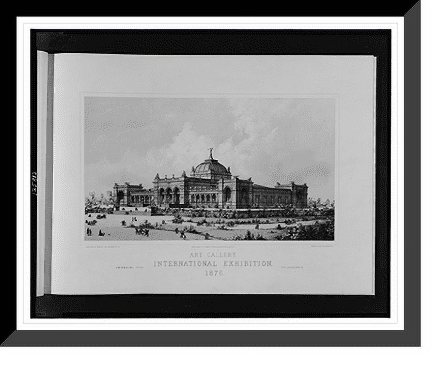 Historic Framed Print, Art Gallery, International Exhibition, 1876 ...