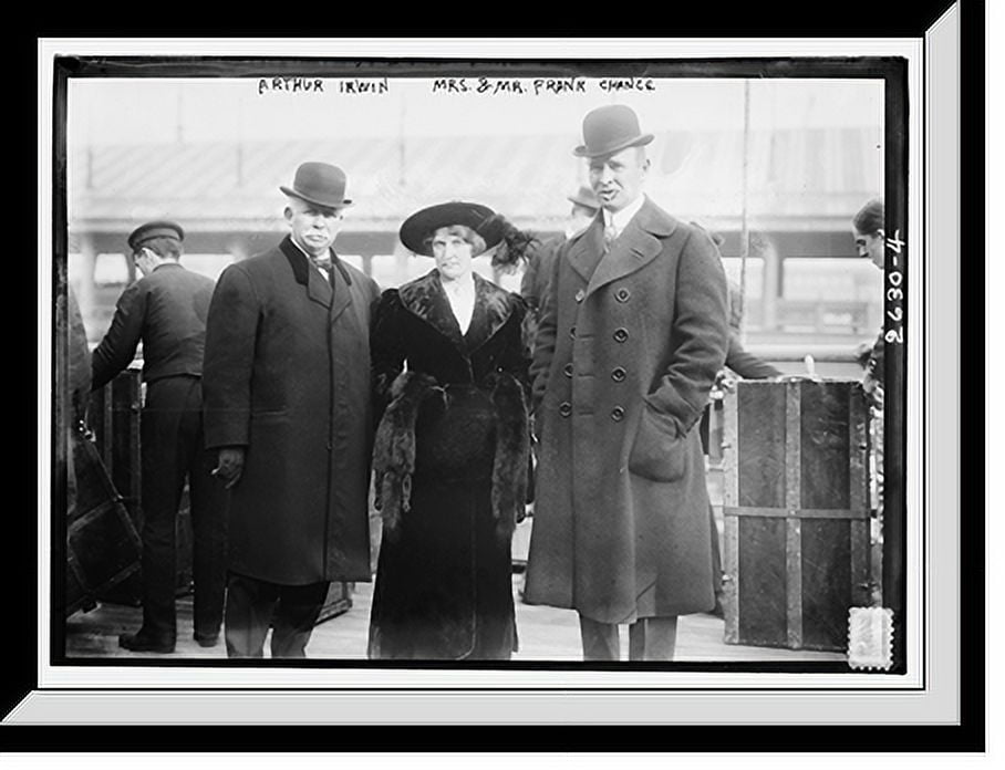 Historic Framed Print, Arthur Irwin, Mr. & Mrs. Frank Chance, 17-7/8" x ...