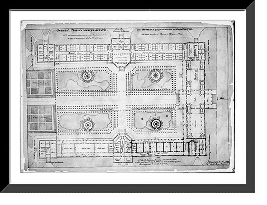 Historic Framed Print, [Asylum and hospital (Marine Asylum & Hospital ...