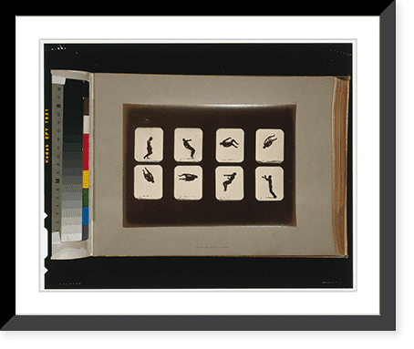 Historic Framed Print, Athletes. Twisting summersault, 17-7/8" x 21-7/8 ...