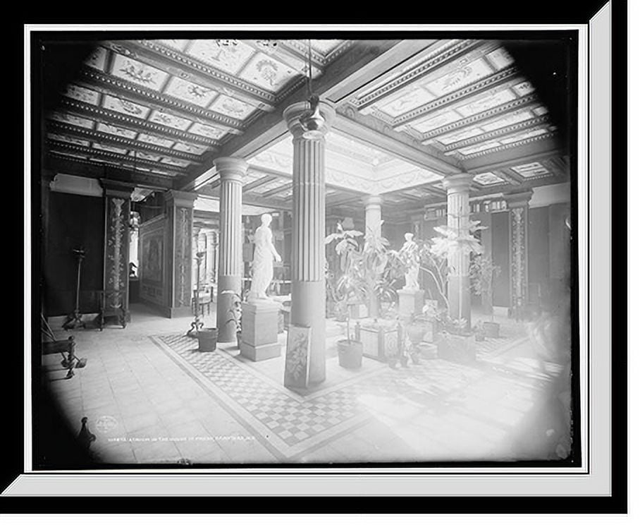 Historic Framed Print, Atrium in the House of Pansa, Saratoga, N.Y., 17 ...