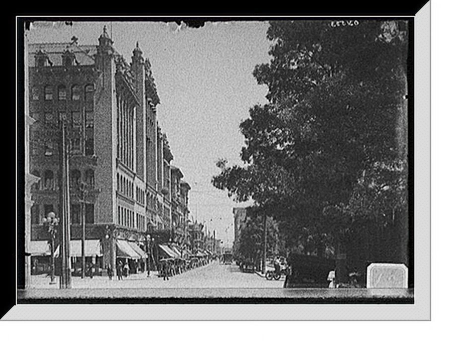 Historic Framed Print, [Auditorium Hotel and street] - 2, 17-7/8" x 21 ...
