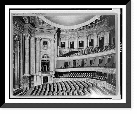Historic Framed Print, [Auditorium of the New Theater, New York City ...