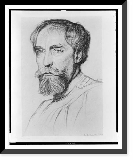 Historic Framed Print, [Augustus Edwin John, head-and-shoulders portrait, facing left].W. Roth ...