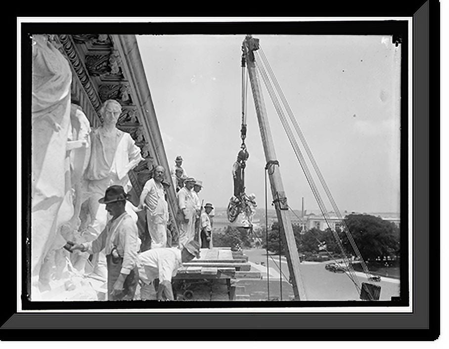Historic Framed Print, BARTLETT, PAUL WAYLAND. SCULPTURE BY HIM ON ...