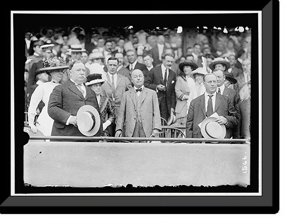 Historic Framed Print, BASEBALL, PROFESSIONAL. LEFT TO RIGHT: TAFT; MRS ...