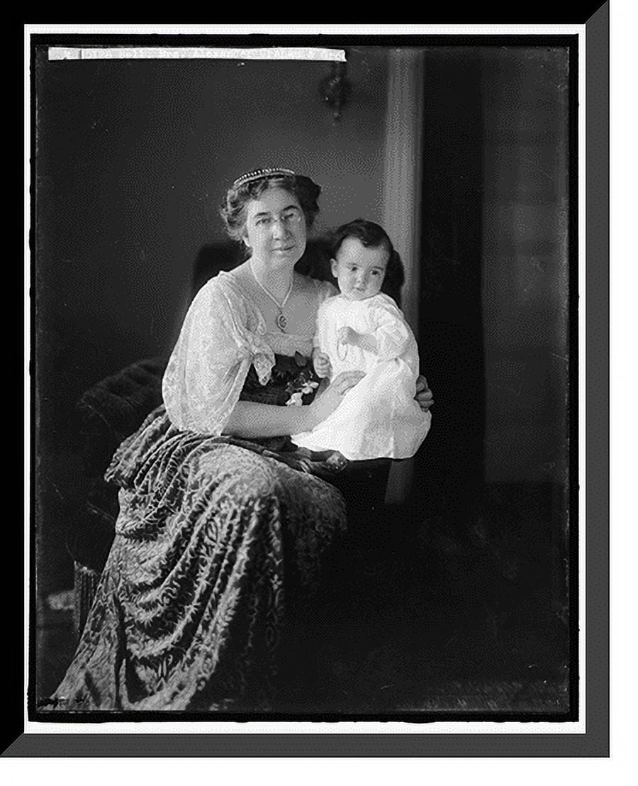 Historic Framed Print, BELL, ALEXANDER GRAHAM, MRS. WITH CHILD - 3, 17 ...