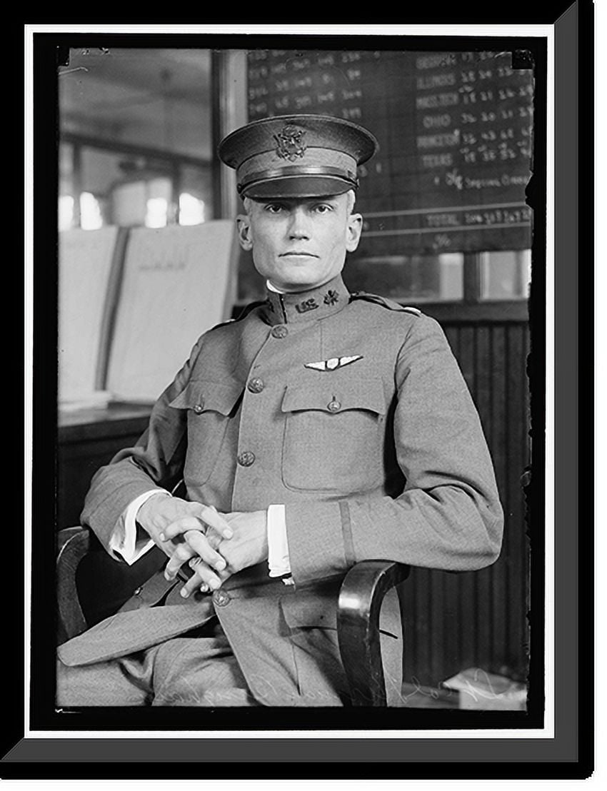 Historic Framed Print, BINGHAM, HIRAM, AVIATOR. AT DESK, 17-7/8" x 21-7 ...