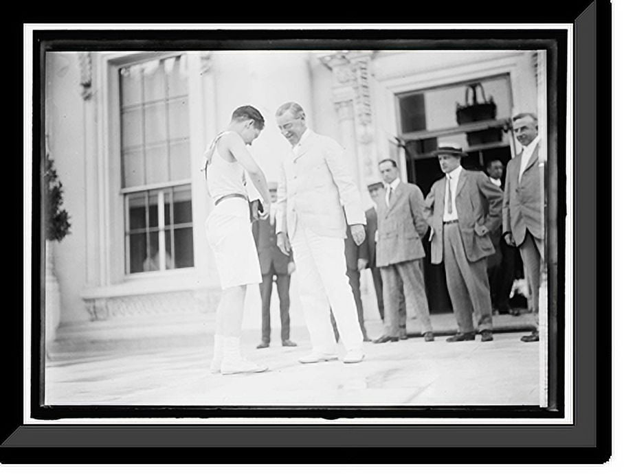 Historic Framed Print, BOY SCOUTS. RELAY RACE STARTING AT WHITE HOUSE ...
