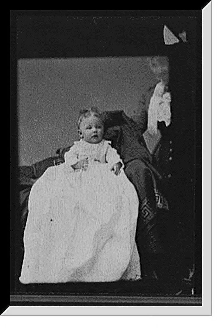 Historic Framed Print, [Baby in christening gown], 17-7/8" x 21-7/8 ...