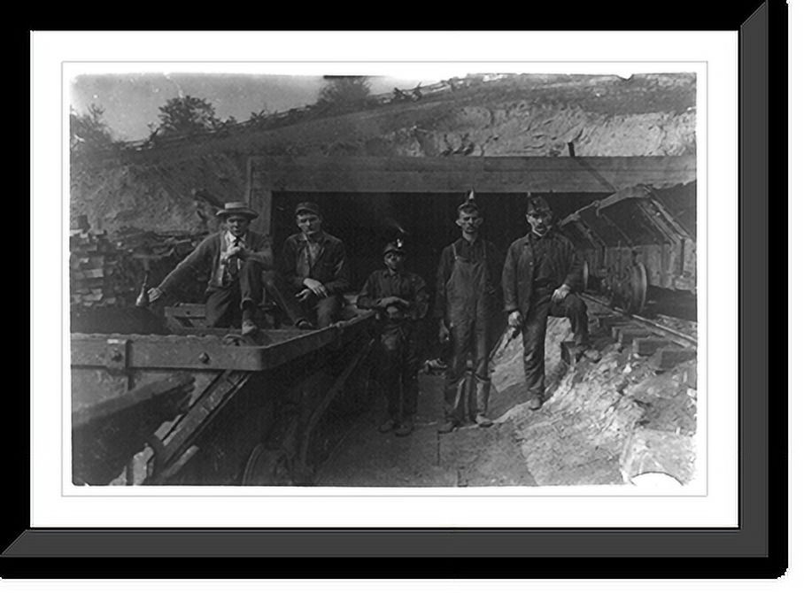 Historic Framed Print, Bank Boss (on right) Brake Boy (in centre) Laura ...