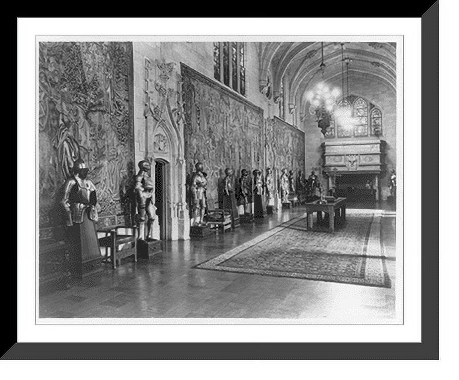 Historic Framed Print, [Banquet hall in residence of W.R. Heart ...