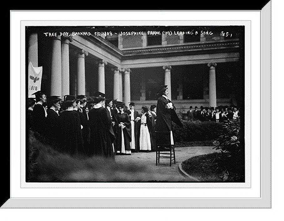 Historic Framed Print, Barnard College Tree Day, Josephine Prame of ...