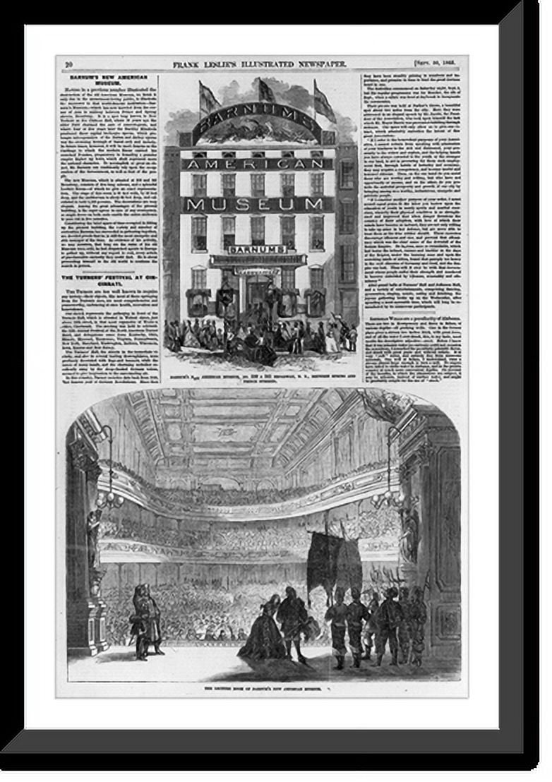 Historic Framed Print, Barnum's new American museum, no. 539 & 541 Broadway, N.Y., between ...