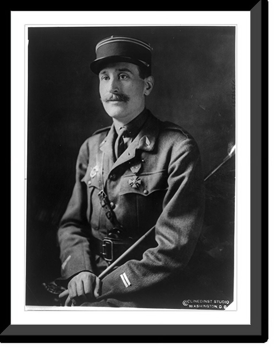 Historic Framed Print, [Baron de la Grange, half-length portrait ...
