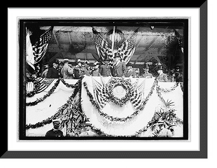 Historic Framed Print, Barry statue unveiling, 1917? - 5, 17-7/8" x 21 ...