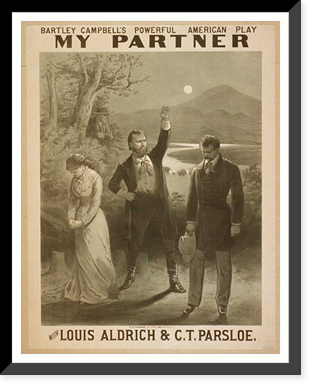 Historic Framed Print, Bartley Campbells powerful American play My ...