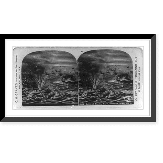 Historic Framed Print, Battle of Manila, May 1, 1898 - How Dewey did it ...