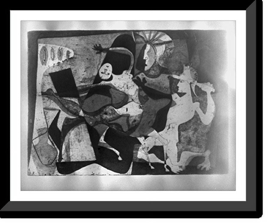 Historic Framed Print, Battle of the centaur[s] and the lapiths, 17-7/8 ...