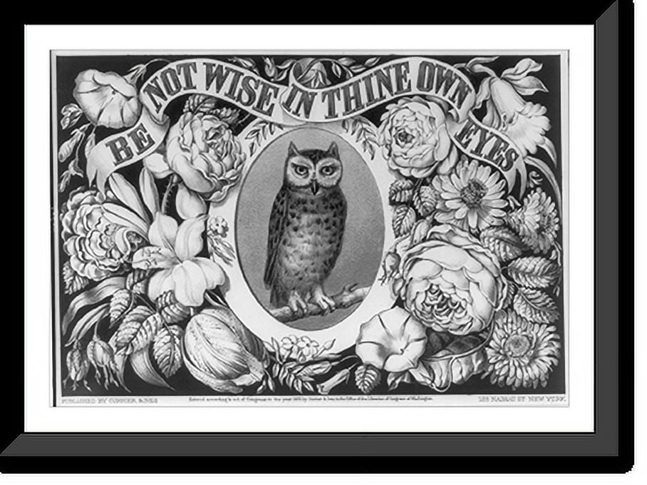 Historic Framed Print, Be not wise in thine own eyes, 17-7/8" x 21-7/8 ...
