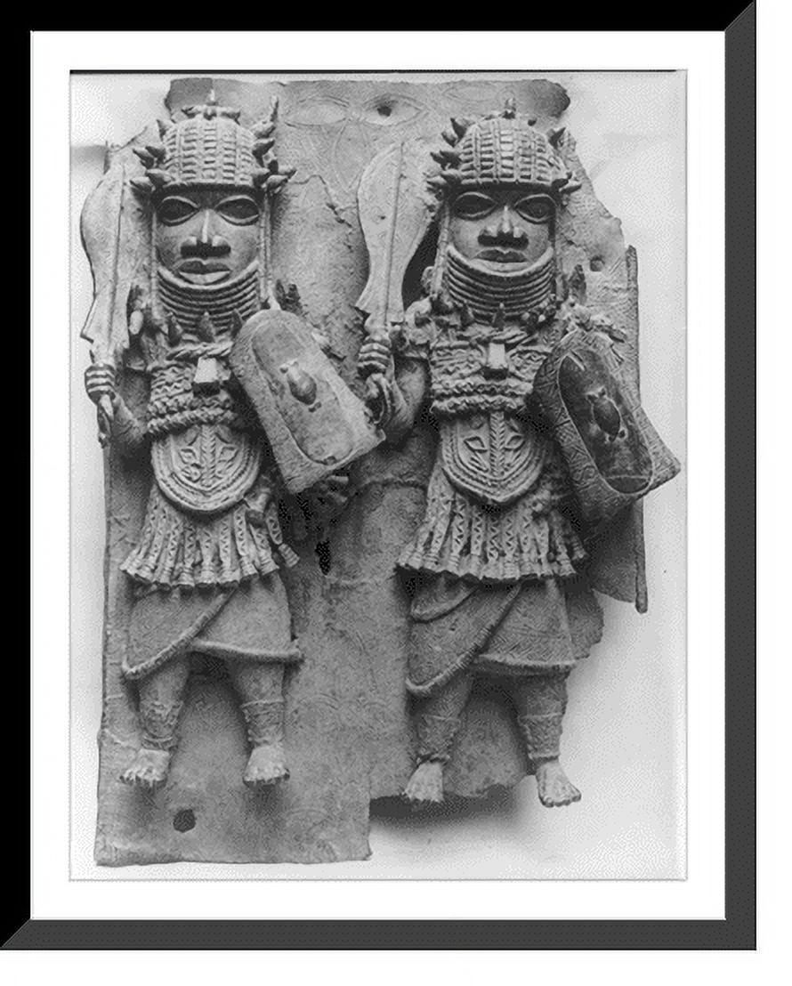Historic Framed Print, [Benin relief plaque from the 17th century ...