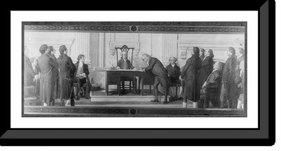 Historic Framed Print, [Benjamin Franklin, 1706-1790, full-length ...