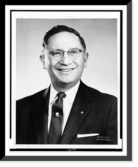 Historic Framed Print, [Benjamin Reifel, head-and-shoulders portrait ...