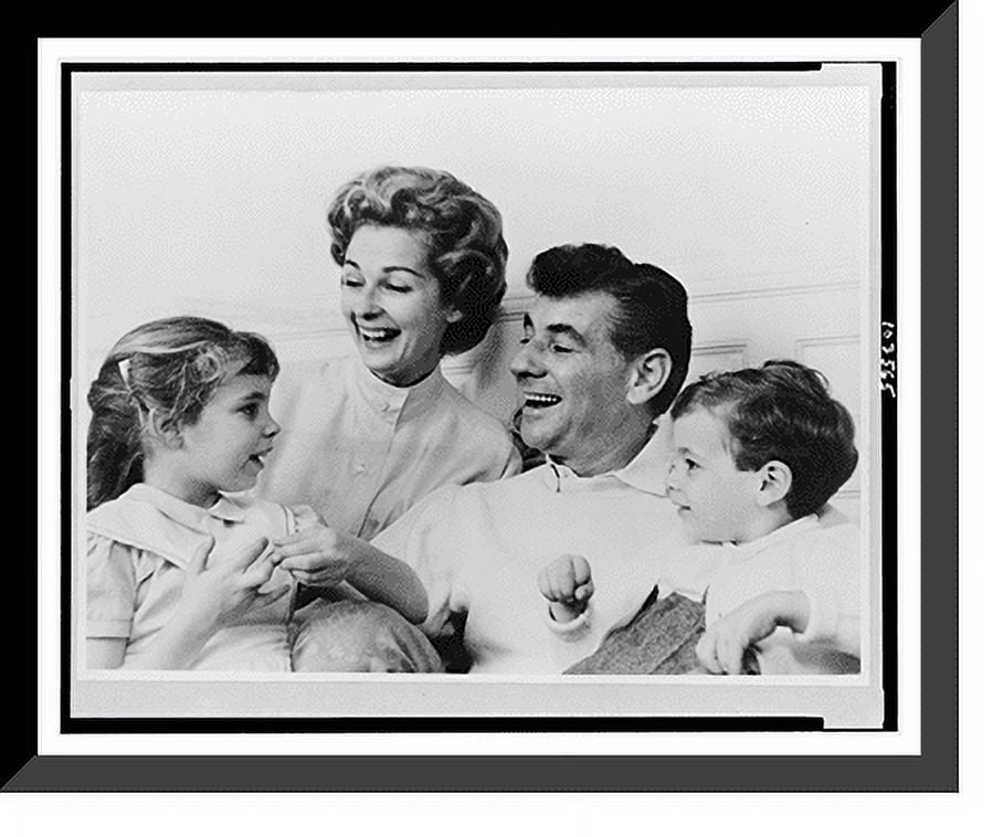 Historic Framed Print, The Bernsteins and their children. Jamie ...