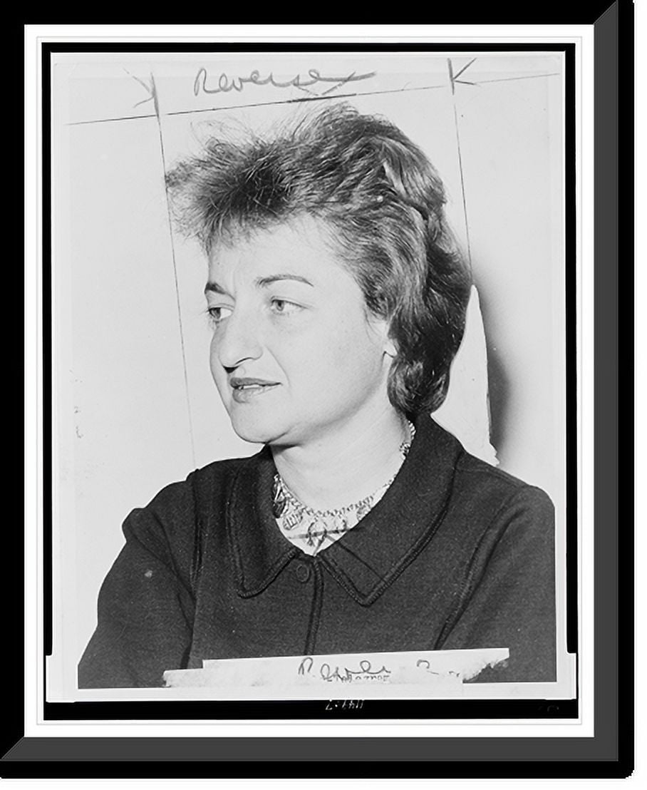 Historic Framed Print, [Betty Friedan, head-and-shoulders portrait ...