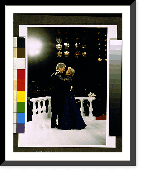 Historic Framed Print, [Bill Clinton and Hillary Rodham Clinton, full ...