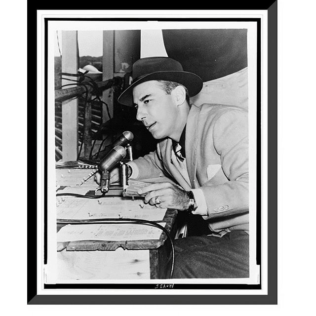 Historic Framed Print, [Bill Stern, three-quarter length portrait ...