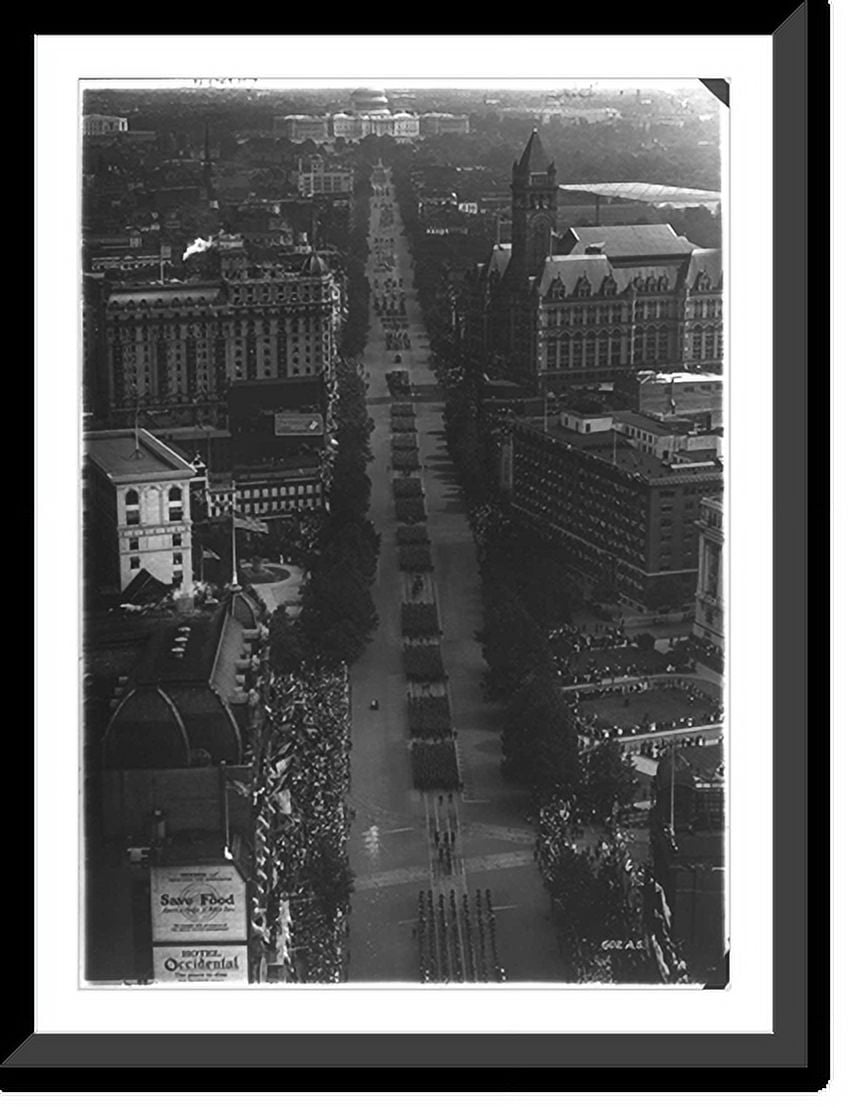 Historic Framed Print, [Bird's-eye view of Pennsylvania Avenue during ...