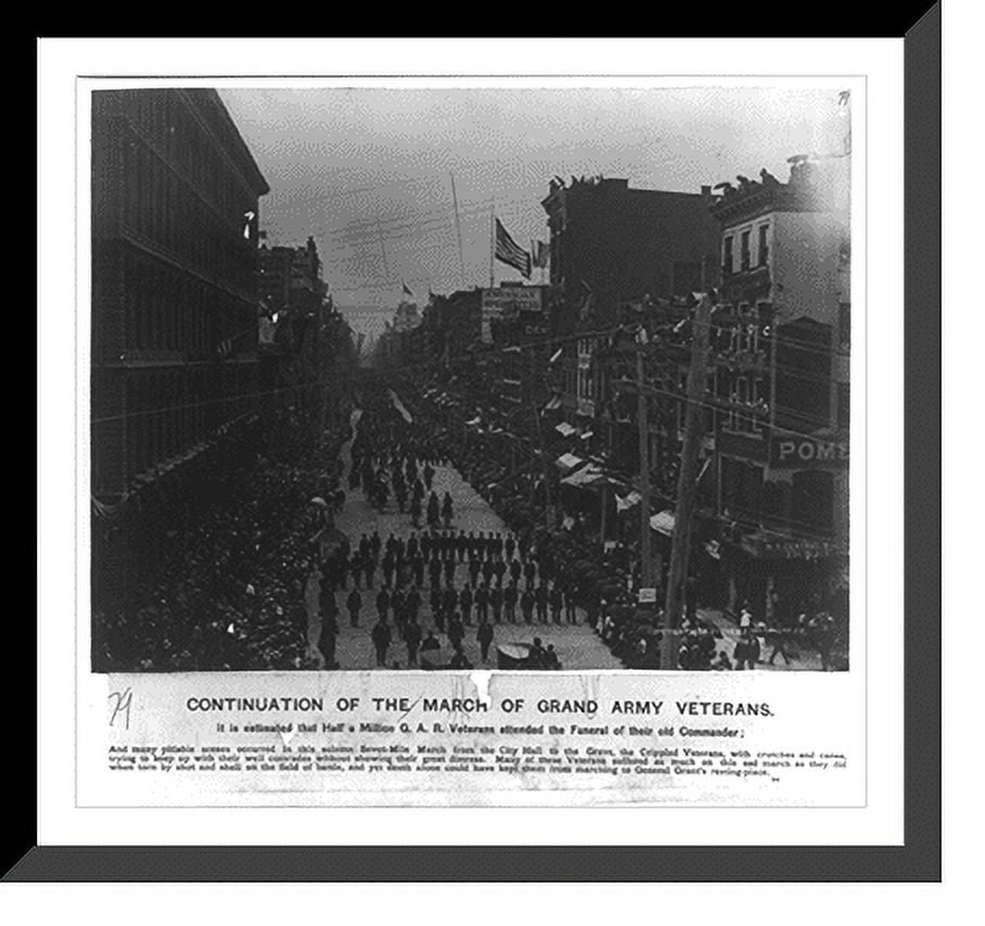 Historic Framed Print, [Bird's-eye view of the funeral procession of ... Historic Framed Print, [Bird's-eye view of the funeral procession of ...
