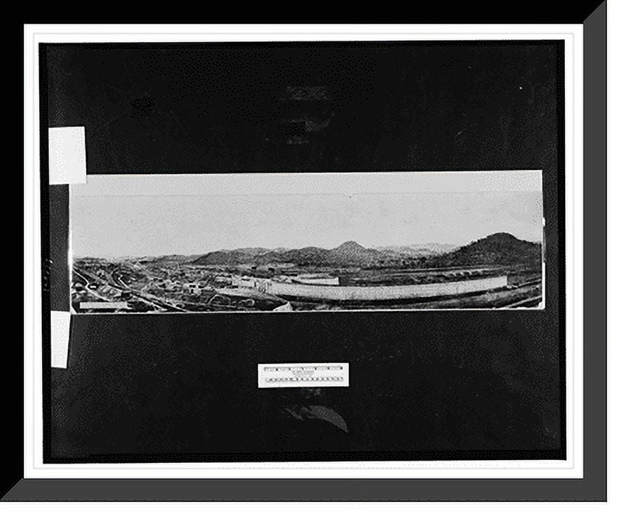 Historic Framed Print, Bird's eye view of Pedro Miguel Lock, showing ...