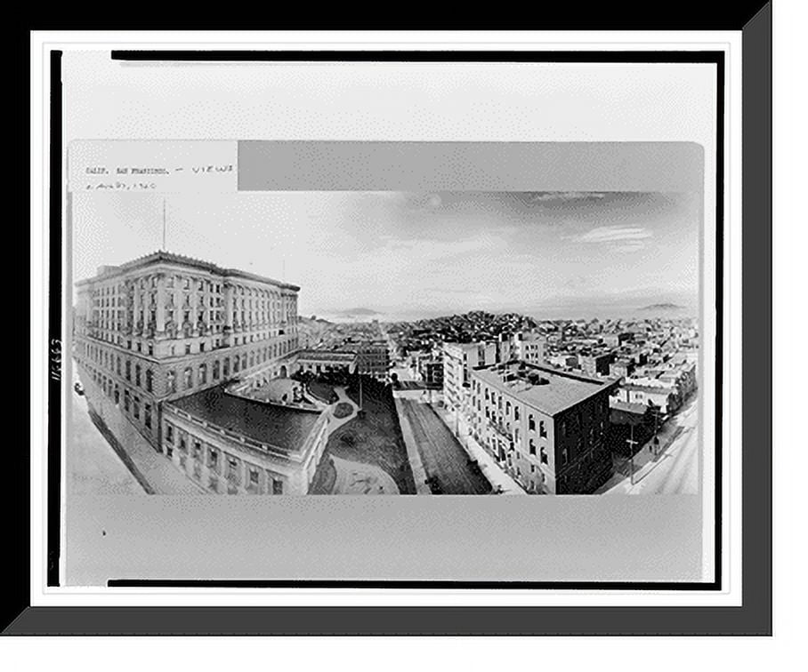 Historic Framed Print, [Bird's-eye view of San Francisco, California].R ...