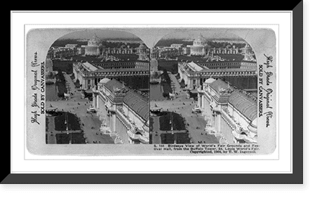 Historic Framed Print, Bird's-eye view of World's Fair grounds and ...