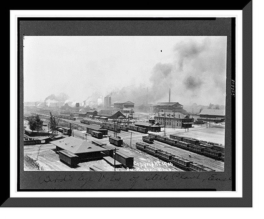 Historic Framed Print, [Bird's-eye view of steel plant, Ensley, Alabama ...