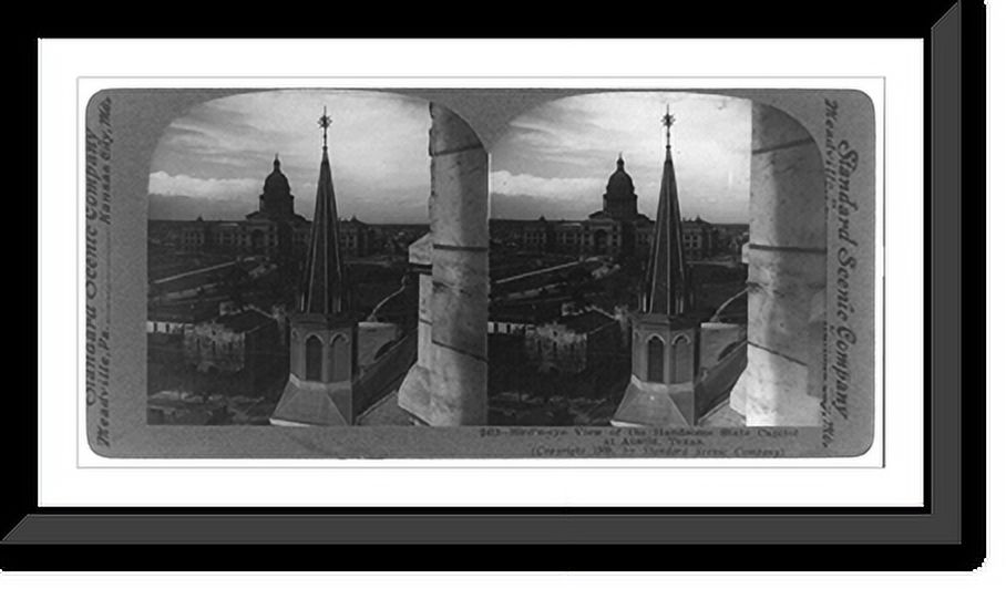 Historic Framed Print, Bird's-eye view of the handsome state capitol at ...
