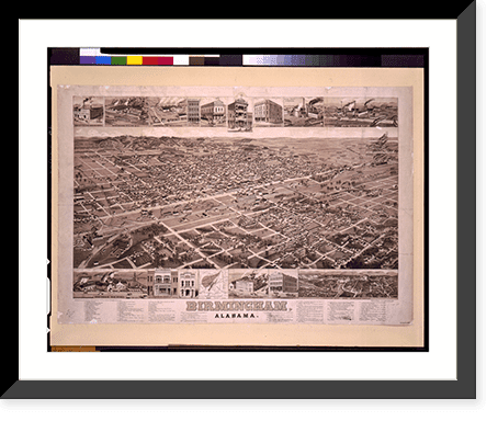 Historic Framed Print, Birmingham, Alabama.Beck & Pauli lith ...
