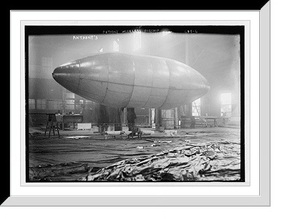 Historic Framed Print, Blimp - Antony's wireless airship, 17-7/8" x 21 ...
