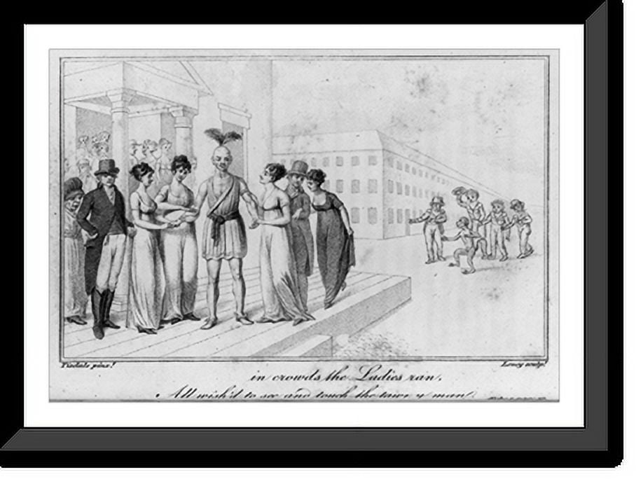 Historic Framed Print, Blind Sam - in crowds the ladies ran, all wish'd ...